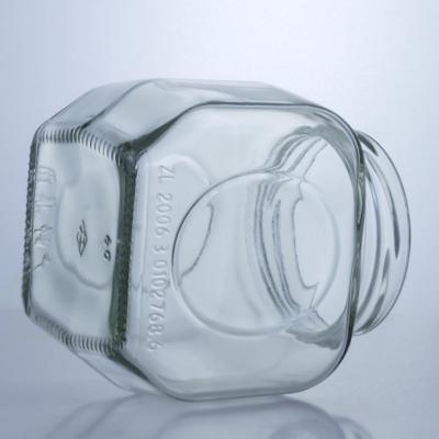 Cina 600 ml di barattolo di cibo in vetro per salsa di miele e chili Capo in alluminio conveniente e elegante in vendita