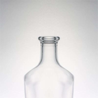 China Garrafa única de vidro quadrada para uísque, vodka, tequila, gin, rum, fecho, cortiça incluída à venda