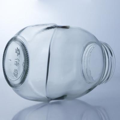 Cina Vaso di vetro rotondo trasparente per la manipolazione della superficie deccale nella soluzione di produzione alimentare in vendita