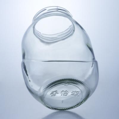 Cina Vaso di vetro rotondo trasparente per la manipolazione della superficie deccale nella soluzione di produzione alimentare in vendita