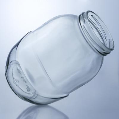 Cina Vaso di vetro rotondo trasparente per la manipolazione della superficie deccale nella soluzione di produzione alimentare in vendita