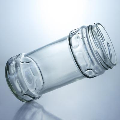 Cina Prodotto in vetro rotondo trasparente di qualità alimentare con vaso di miele a vite per le vostre esigenze uniche in vendita