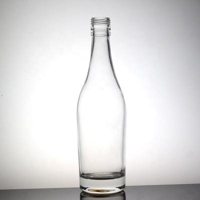 China Clear Apple Shaped Juice Bottle 500ml High Flint Glass Bottle with Plastic Cap for sale