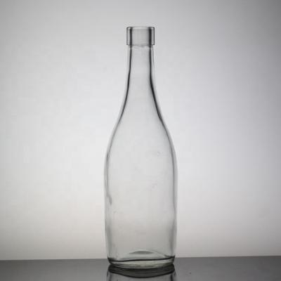 China Clear Apple Shaped Juice Bottle 500ml High Flint Glass Bottle with Plastic Cap for sale