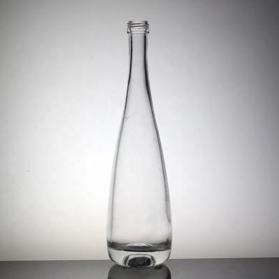 China Clear Apple Shaped Juice Bottle 500ml High Flint Glass Bottle with Plastic Cap for sale