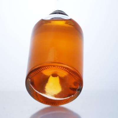 中国 ガラスカラー 750ml ショート ネック 丸形 空き 透明 石灰石 ジン ラム シャンパン 酒類 酒類 コルク付き ボトル 販売のため