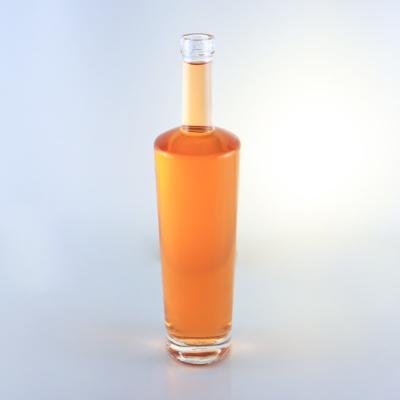 Cina Empty Clear Flint Gin Rum Champagne Brandy Whisky Liquor Bottiglia di vetro con logo personalizzato in vendita