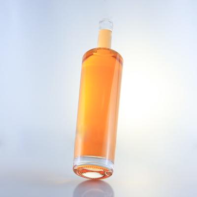 Cina Empty Clear Flint Gin Rum Champagne Brandy Whisky Liquor Bottiglia di vetro con logo personalizzato in vendita