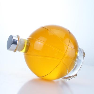 中国 ウィスキー ジン ラム ウォッカ ガラス ネックレス ボール形ボトル カスタムキャップとコルクストップ 販売のため