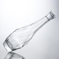 China Wide Cork Round Glass Bottle for Brandy Gin Rum and Vodka Packaging Solution for sale