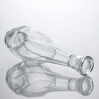China Wide Cork Round Glass Bottle for Brandy Gin Rum and Vodka Packaging Solution for sale