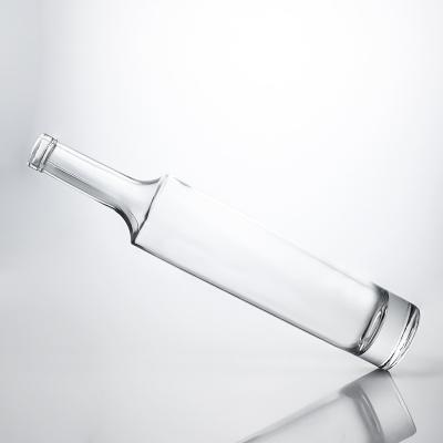 Cina Bottiglia di liquore in vetro a collo lungo a misura per la vodka al gin rum in vendita
