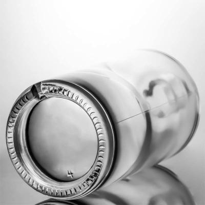 Cina Chiara Custom Logo 750ml Extra Flint Quadratura bottiglia di vetro per liquori Gin Vodka Whiskey in vendita