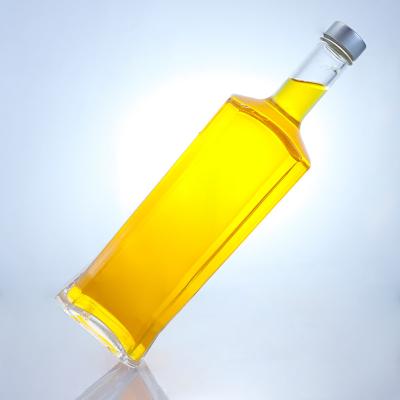 Cina Flascia di vetro di materiale per colletto trasparente o personalizzato per rum vodka whisky tequila gin in vendita