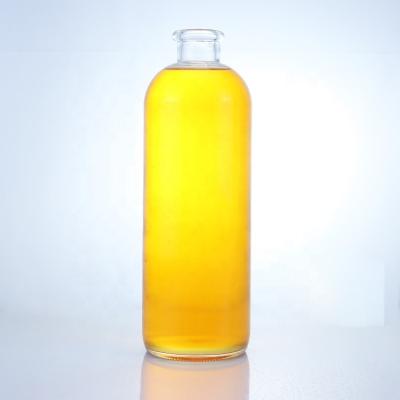 Cina Bottiglia di vetro a forma rotonda per rum, vodka, whisky, tequila e gin in vendita