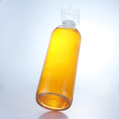 Cina Bottiglia di vetro a forma rotonda per rum, vodka, whisky, tequila e gin in vendita