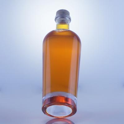 Cina Bottiglia di liquore in vetro da 750 ml con tappo di sughero e tappo personalizzato in vendita