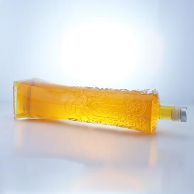 China Industriële drankglasfles met een unieke vorm en geïmprimeerd superklein materiaal Te koop