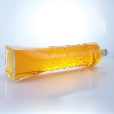China Industriële drankglasfles met een unieke vorm en geïmprimeerd superklein materiaal Te koop