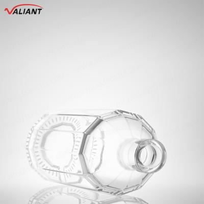 Cina Rum Vodka Whisky Tequila Gin Bottiglia 250ml Super Flint Glass con sughero e forma personalizzata in vendita