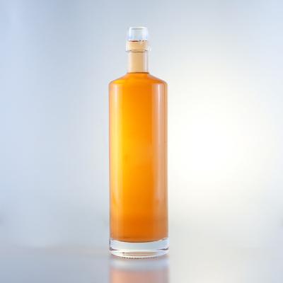 中国 独特のデザインのシャンパン ジン ラム ブランディ ウイスキーのためのガラスボトル スーパーフリント素材 販売のため