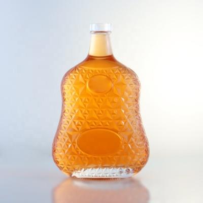 Cina Bottiglia di vetro di pietra per gin rum champagne brandy e whisky con logo personalizzato in vendita