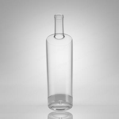 Cina Bottiglia di vetro con logo personalizzato per rum vodka whisky tequila gin 750ml Super Flint Glass in vendita