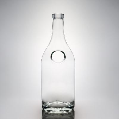 中国 オーダーメイド形 700ml 750ml ラム ウォッカ ウィスキー テキラ ジン ガラスボトル コルクロゴ 販売のため