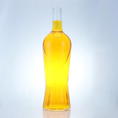 中国 オーダーメイドキャップ 500ml 700ml 750ml 独特の形状のガラスボトル ラム ウォッカ ウィスキー テキラ ジン 販売のため