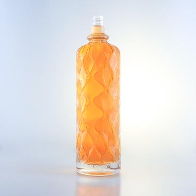 中国 スーパーフリントグラス パーソナライズドデザイン ラム ウォッカ ウイスキー ティーキラ ジン ボトル 蓋付き 販売のため