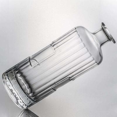 China Superfície Decal Custom Round e Curve Forma de Vidro garrafa de licor para Vodka Whisky Spirit à venda