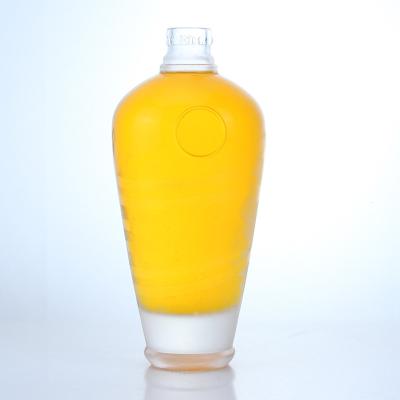 China Op maat gemaakte vierkant of rond glas fles voor vodka, whisky, rum, gin en tequila Te koop
