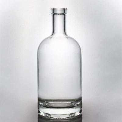 China Material de vidro Capacidade e forma personalizáveis Rum Vodka Whisky Tequila Gin Botella com tampa à venda