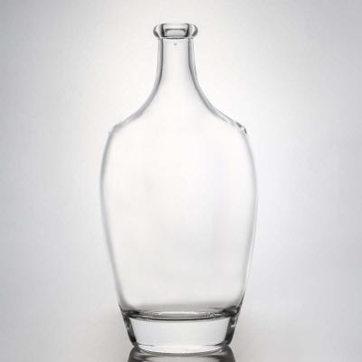 China Material de vidro Capacidade e forma personalizáveis Rum Vodka Whisky Tequila Gin Botella com tampa à venda