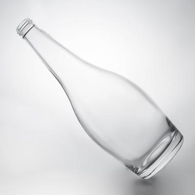 Cina Bottiglia di bevande in vetro per champagne, brandy e whisky 750 ml di materiale super-frittato in vendita