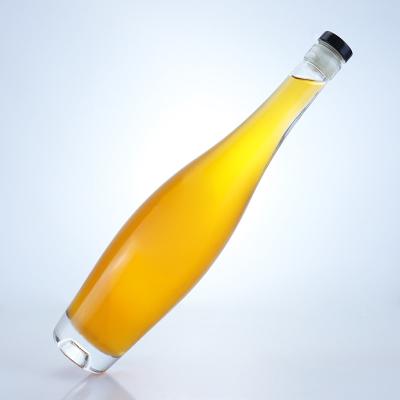 Cina Bottiglia rotonda di liquori alta e sottile da 500 ml/700 ml con capo di sughero chiaro o colore personalizzato in vendita