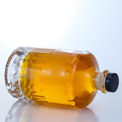 中国 独特の形状とTコルク蓋のウイスキー・リコアガラスボトル 販売のため