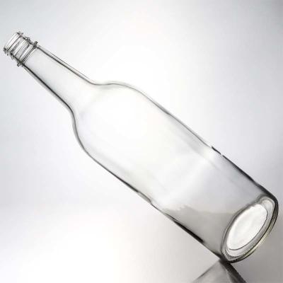 Cina Manipolazione superficiale Bottiglia di vetro deccale 1000 ml di forma rotonda Perfetto per Gin Rum Champagne Liquor in vendita