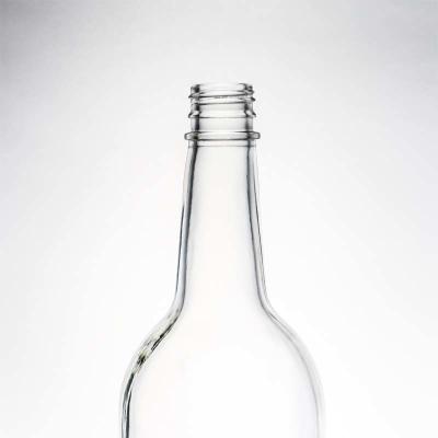 Cina Manipolazione superficiale Bottiglia di vetro deccale 1000 ml di forma rotonda Perfetto per Gin Rum Champagne Liquor in vendita