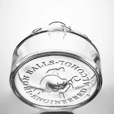 Cina Bottiglia di liquore in vetro a forma personalizzata per gin rum champagne in vendita
