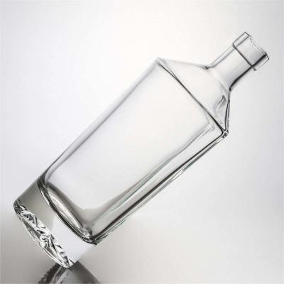 China Tipo de vedação: Cortiça 500 ml 800 ml 1000 ml Garrafa redonda de vidro de pedra para bebidas alcoólicas à venda