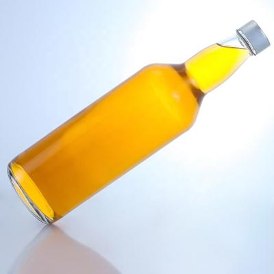 Cina SCREW CAP Logo personalizzato 500ml 700ml Tequila trasparente Flint Whisky Vodka Bottiglia di vetro in vendita