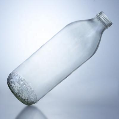 Cina Bottiglie di vetro trasparenti da 1020 ml con tappo a vite e forma unica in vendita