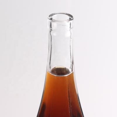 Cina 750 ml di vetro trasparente liquore vuoto rum gin liquori vodka tequila bottiglie con sughero in vendita