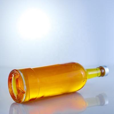 Cina Collare di vetro Bottiglie di vetro vuoto a forma rotonda 750 ml per tequila Brandy Rum Gin Whisky in vendita