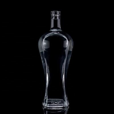 Cina 200 ml 375 ml 500 ml 750 ml liquore di vetro vino whisky vodka tequila bottiglia con sughero in vendita