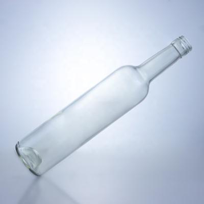 Cina 500 ml 700 ml 750 ml 1000 ml Bottiglia di vetro trasparente per il trattamento della superficie del whisky stampato a caldo in vendita