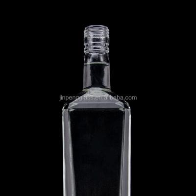 Cina Flint Glass 500ml 750ml 1000ml Bottiglia vuota a forma speciale per vodka whisky gin rum in vendita