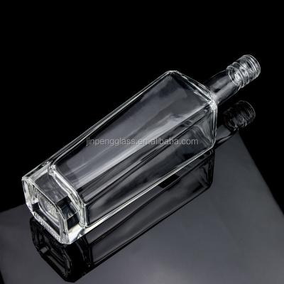 中国 フリントグラス 500ml 750ml 1000ml ウォッカ・ウイスキー・ジン・ラム用の特殊形空瓶 販売のため