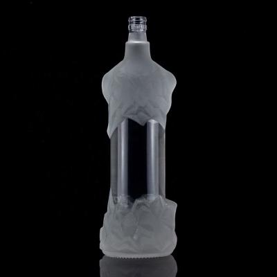 Cina Bottiglia di vetro trasparente da 500 ml a 750 ml per champagne Gin Rum in vendita